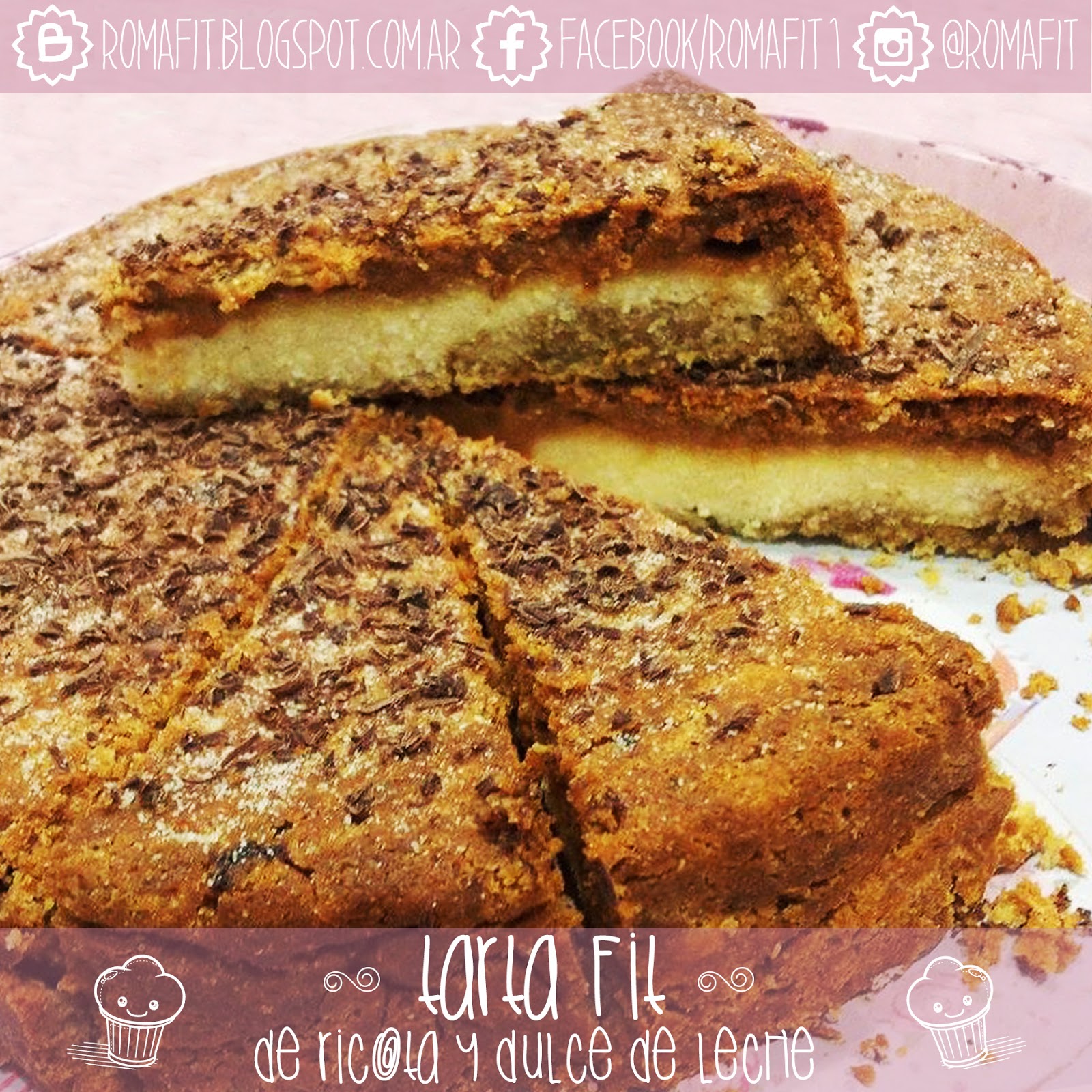 Recetas Fit Para Gente Común: Tarta de ricota y dulce de leche. Fit ...