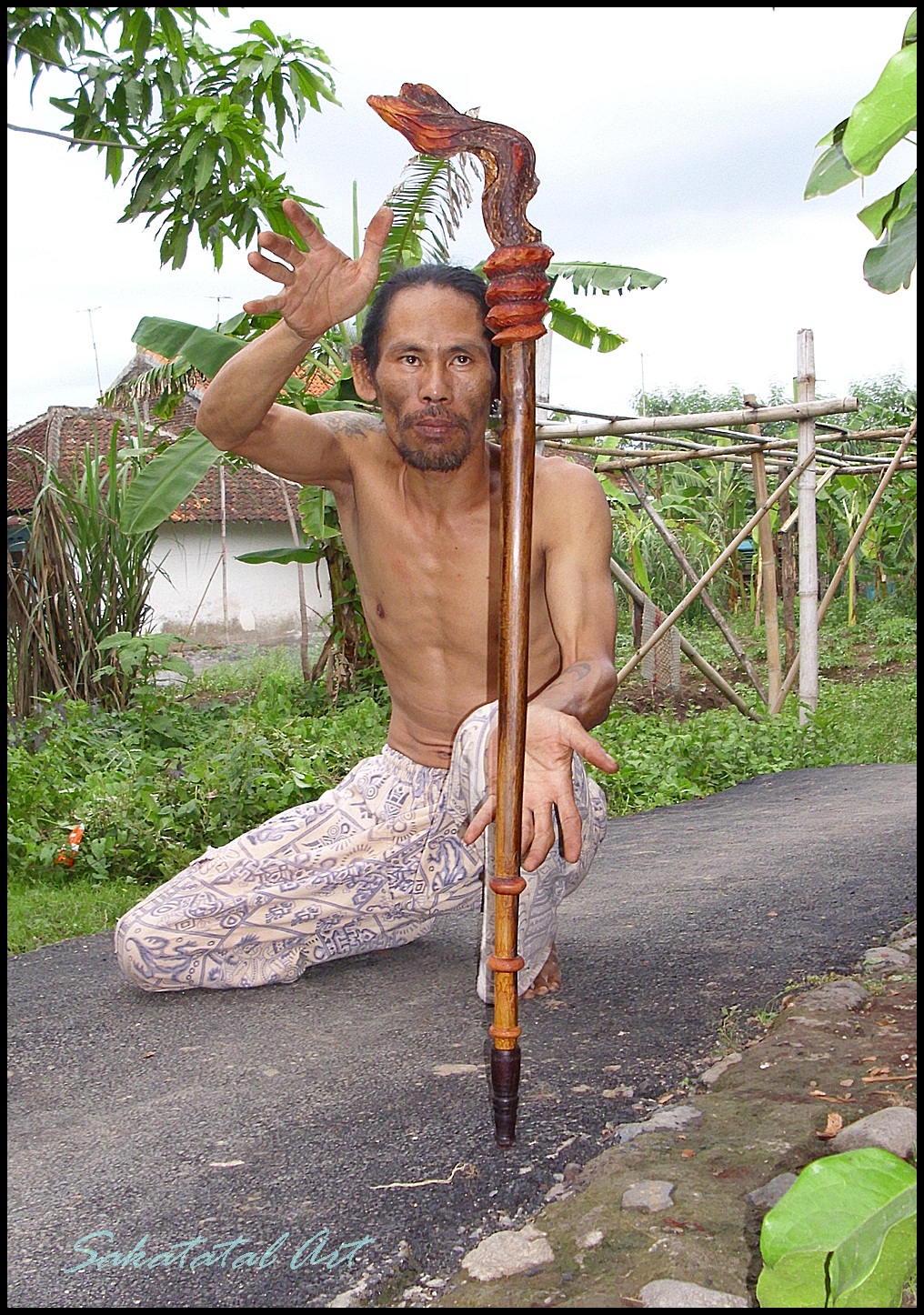 SAKATATAL : Tongkat Kayu Naga Kembar