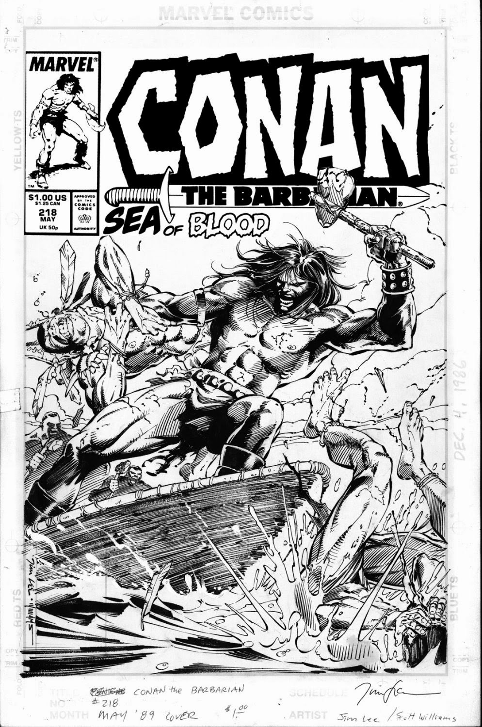 Marvel Comics of the 1980s: 1989 - Anatomy of a cover - Conan the ...
