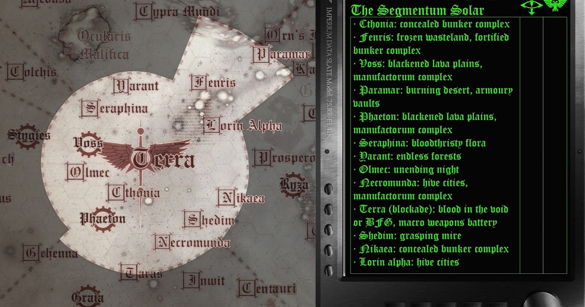 Into the Maelstorm: Heresy campaign maps