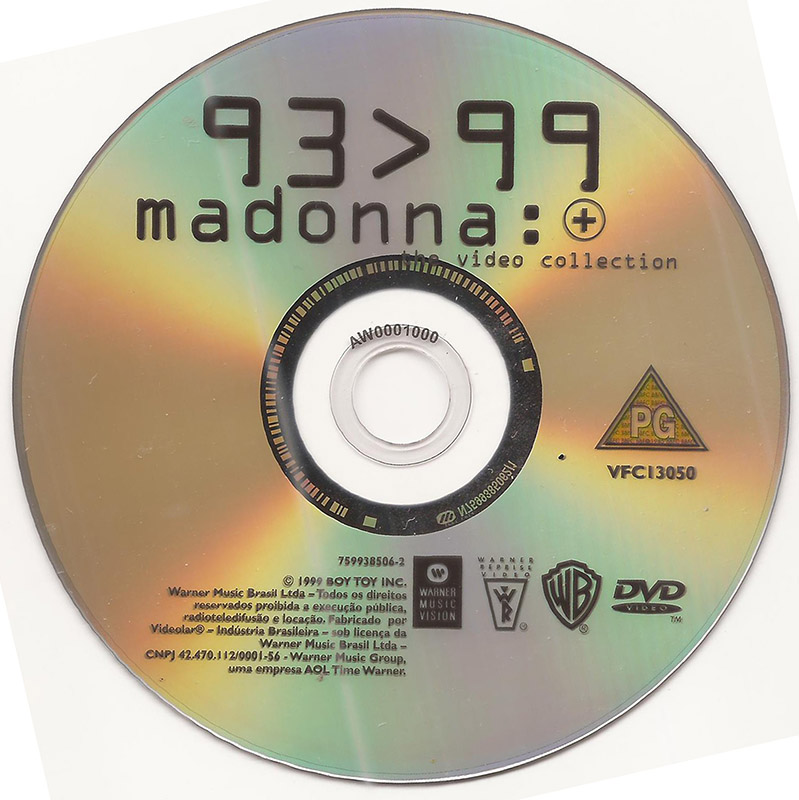 DVD: Madonna - The Video Collection 93:99 - Encartes Pop