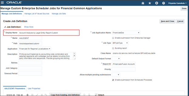 Oracle Mania: Creation of custom schedule process in Fusion application