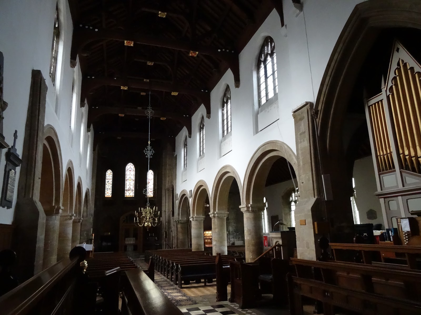 something of the chameleon: Bourne Abbey Church