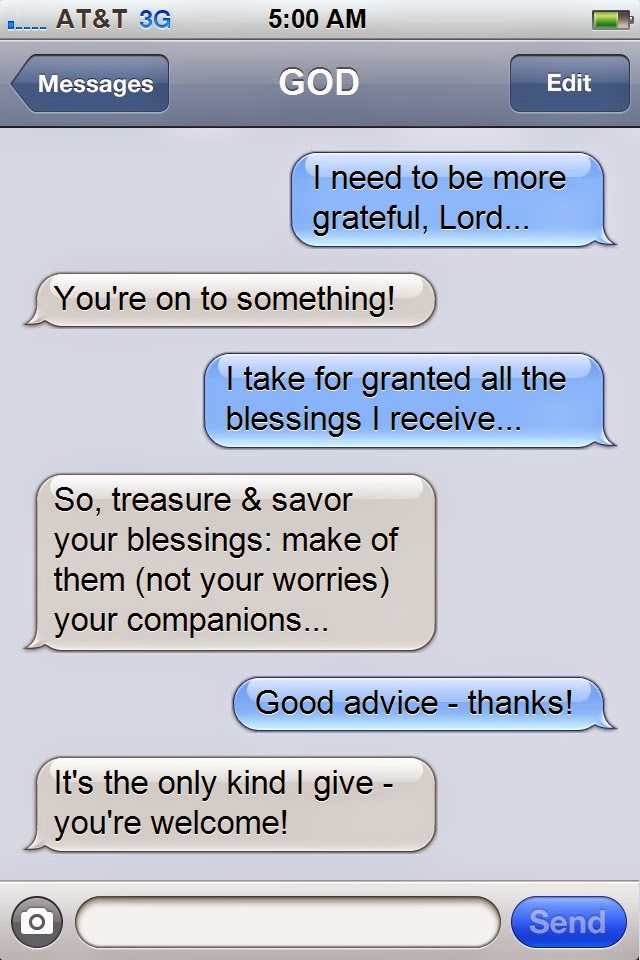 A Concord Pastor Comments: Texting with God...