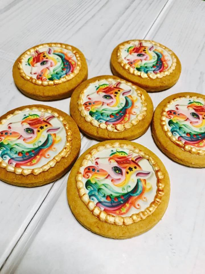 Izah's Kitchen: Unicorn themed Halal cookies Singapore