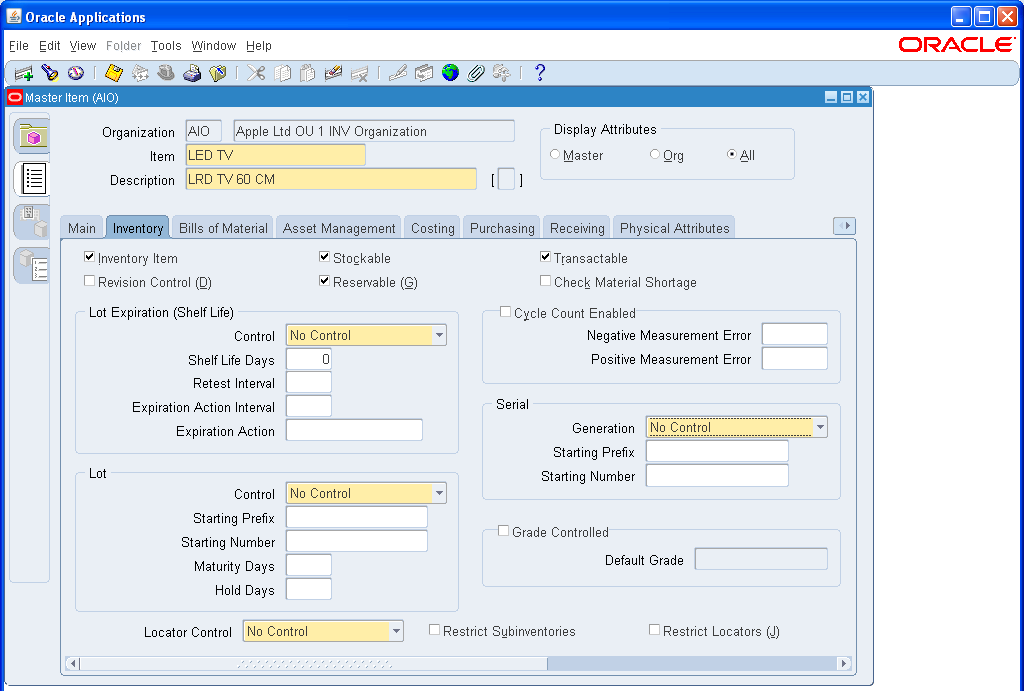 Oracle E-Business Suite R12 Financials: Defining Multi Organization