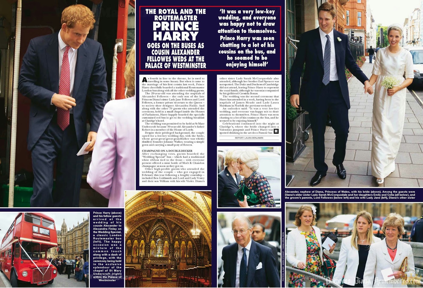 Red Carpet Wedding: Alexander Fellowes and Alexandra Finlay - Red ...