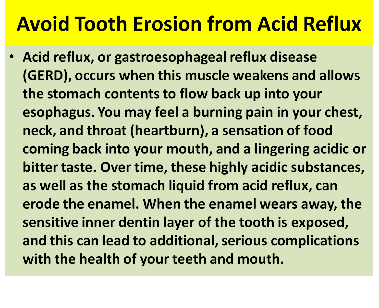 Dr Mat: GERD can Damage your Teeth