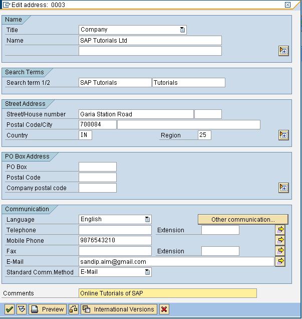 SAP Material Management Tutorial: New Company Code