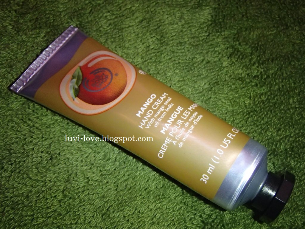 Luvi-Love: THE BODY SHOP MANGO HAND CREAM