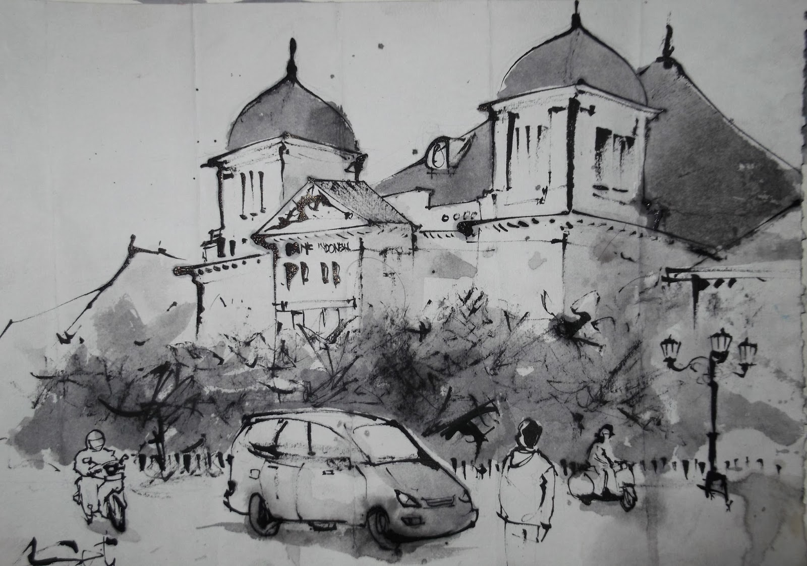 MATAPENSIL: SKETSA TINTA DI ATAS KERTAS