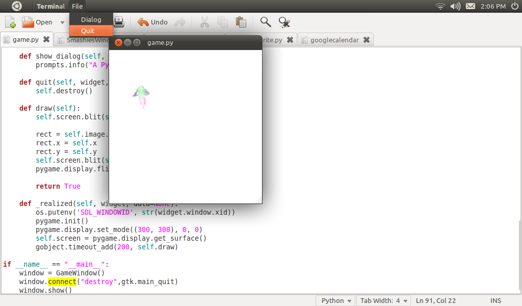 The Raving Rick: Using PyGame in a PyGtk App