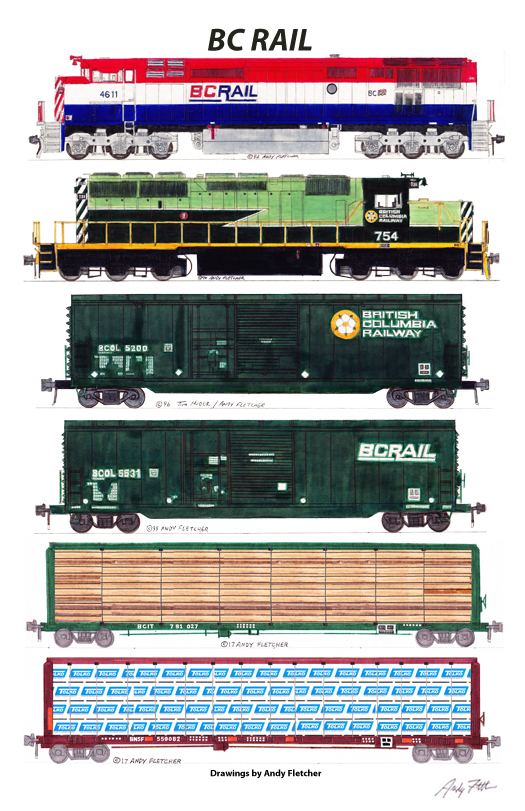 Andy Fletcher Blog-: A BC Rail Lumber Train at North Vancouver, British ...