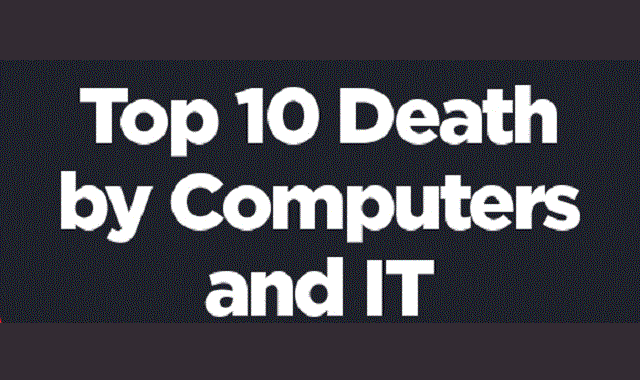 Computers and deaths #infographic - Visualistan