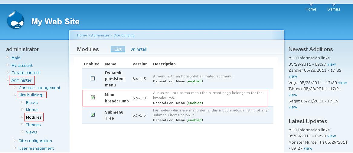 Drupal Bits: Menu Breadcrumbs