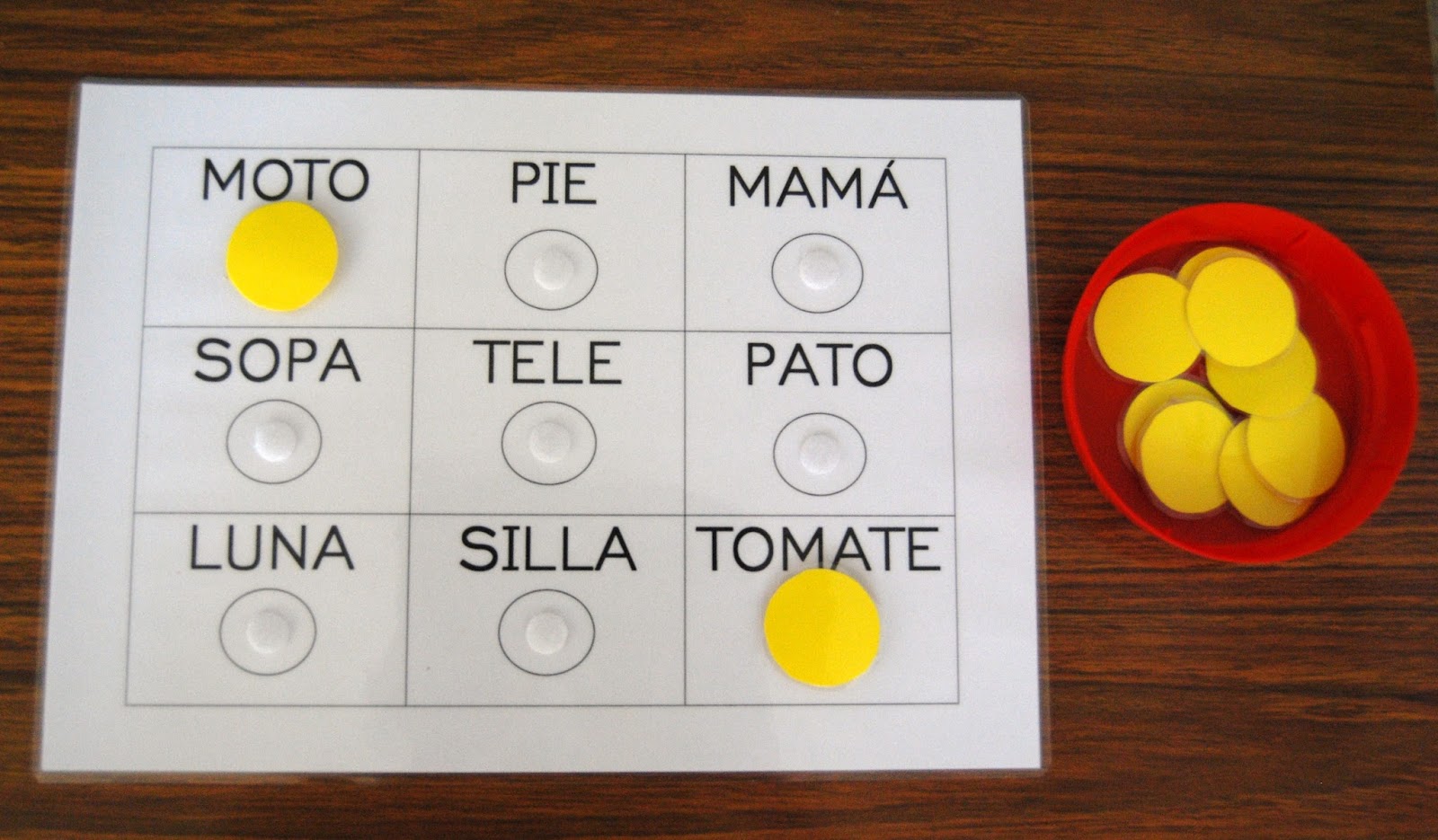 El baúl de A.L: Nuevo bingo de palabras