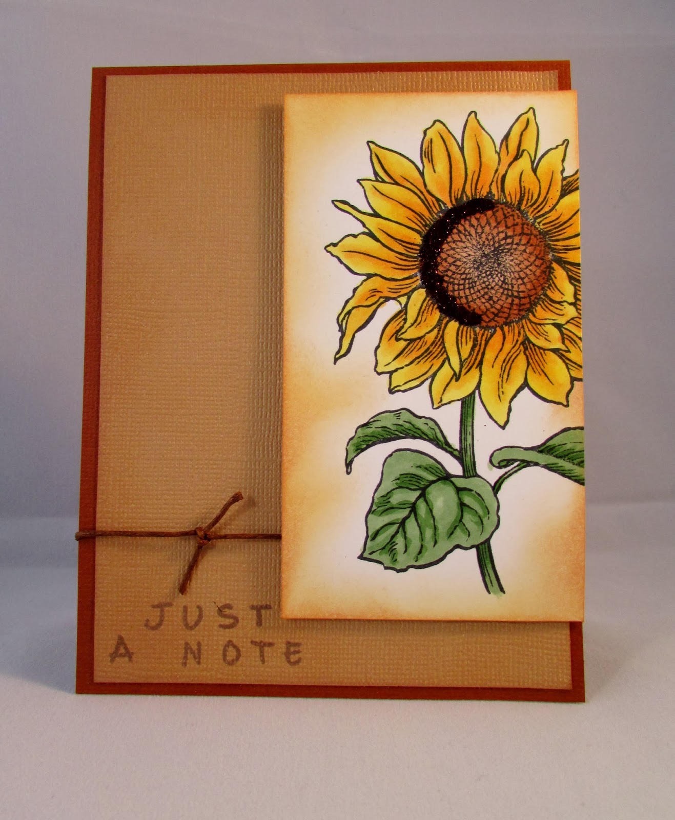 Paper Inkspirations: Sunflower Note