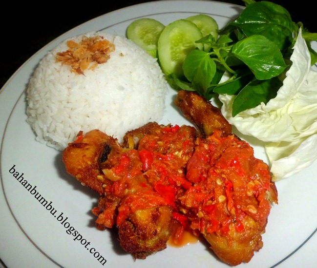 Resep Ayam Goreng Penyet Sambal Pedas | Bahan Bumbu Aneka Resep Masakan ...