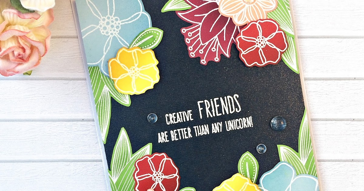 Creative Friends - Create a Smile Stamps Handmade Card