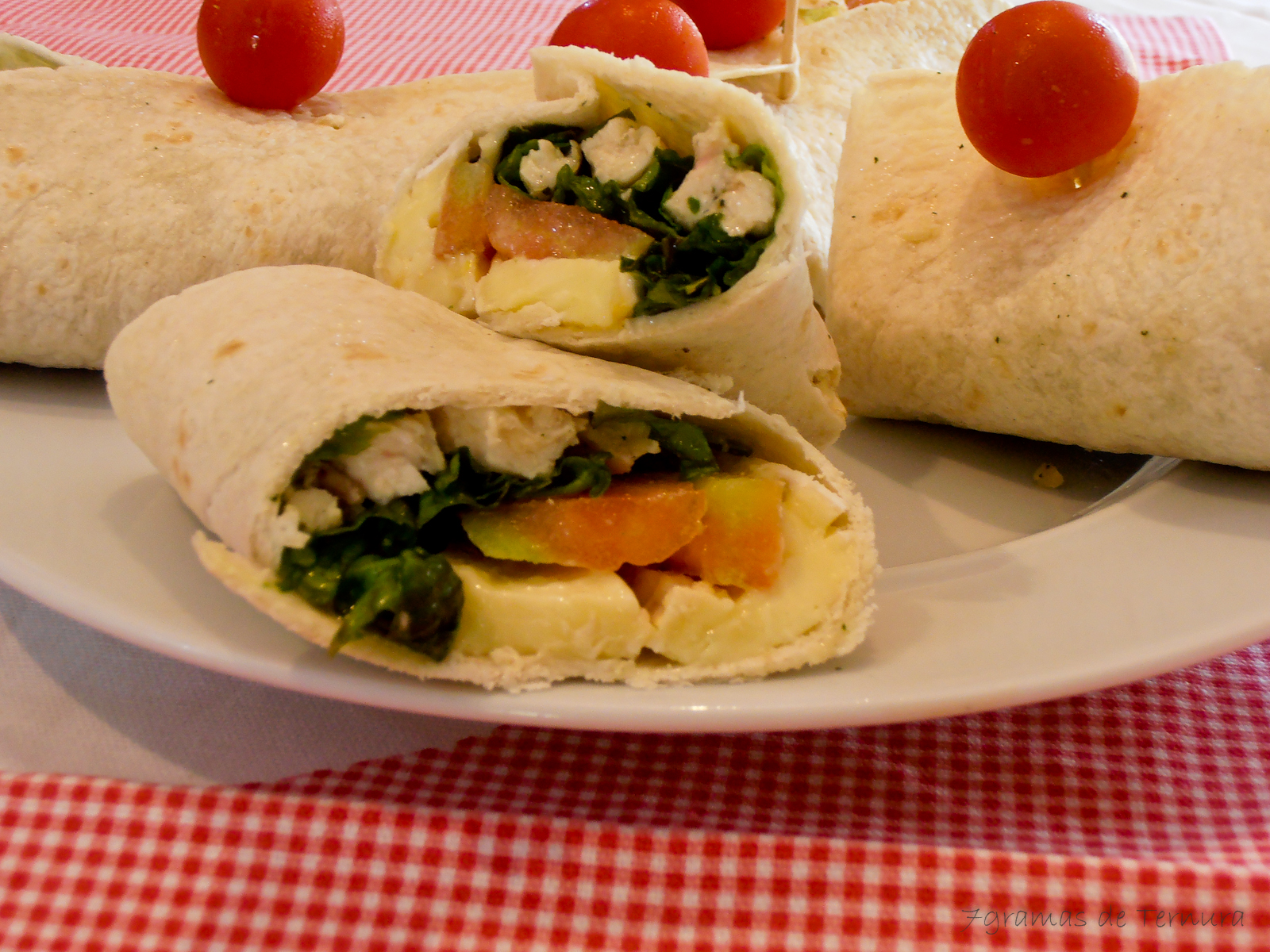 Wraps de Frango e Queijo Brie | 7gramas de ternura