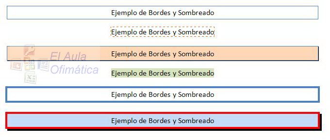 El Aula Ofimática: Bordes y Sombreado en Word