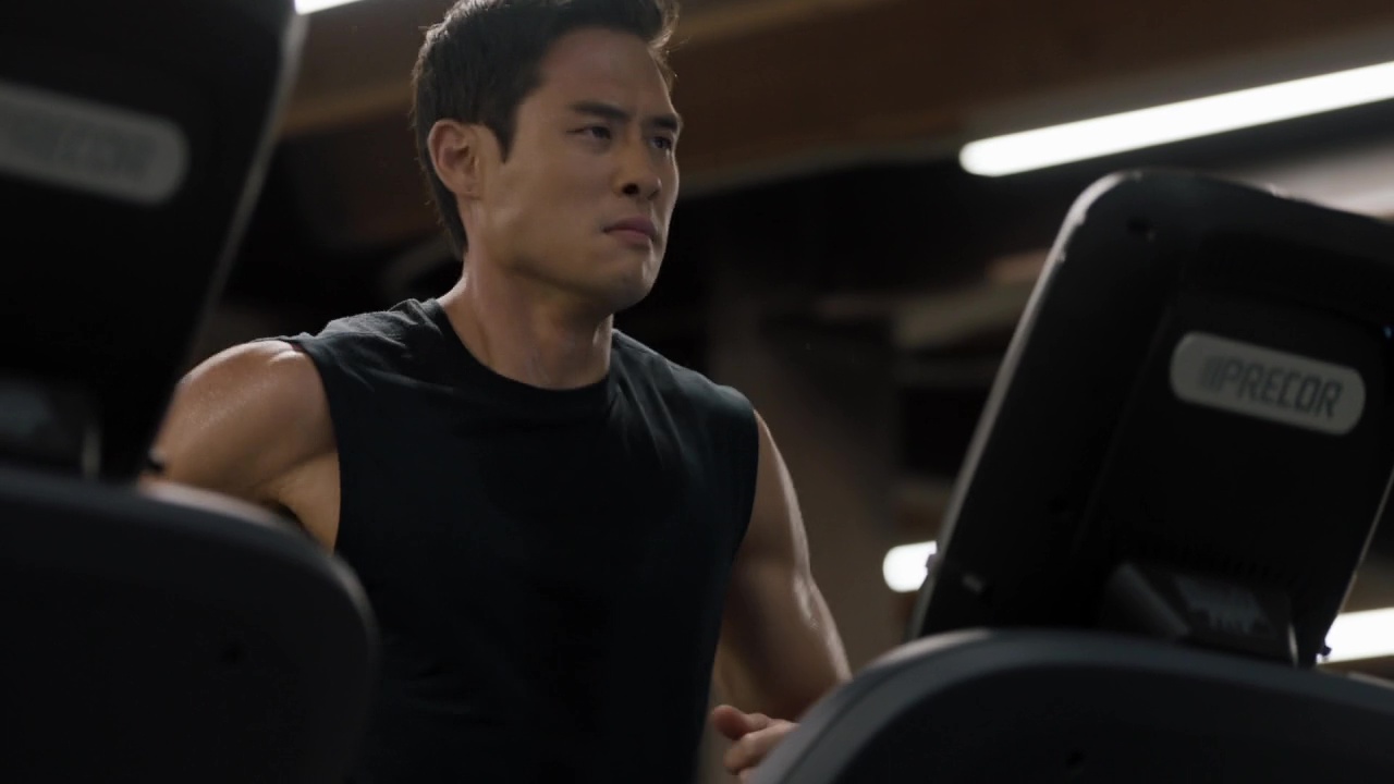 ausCAPS: Raymond Lee shirtless in Here And Now 1-07 "Wake"