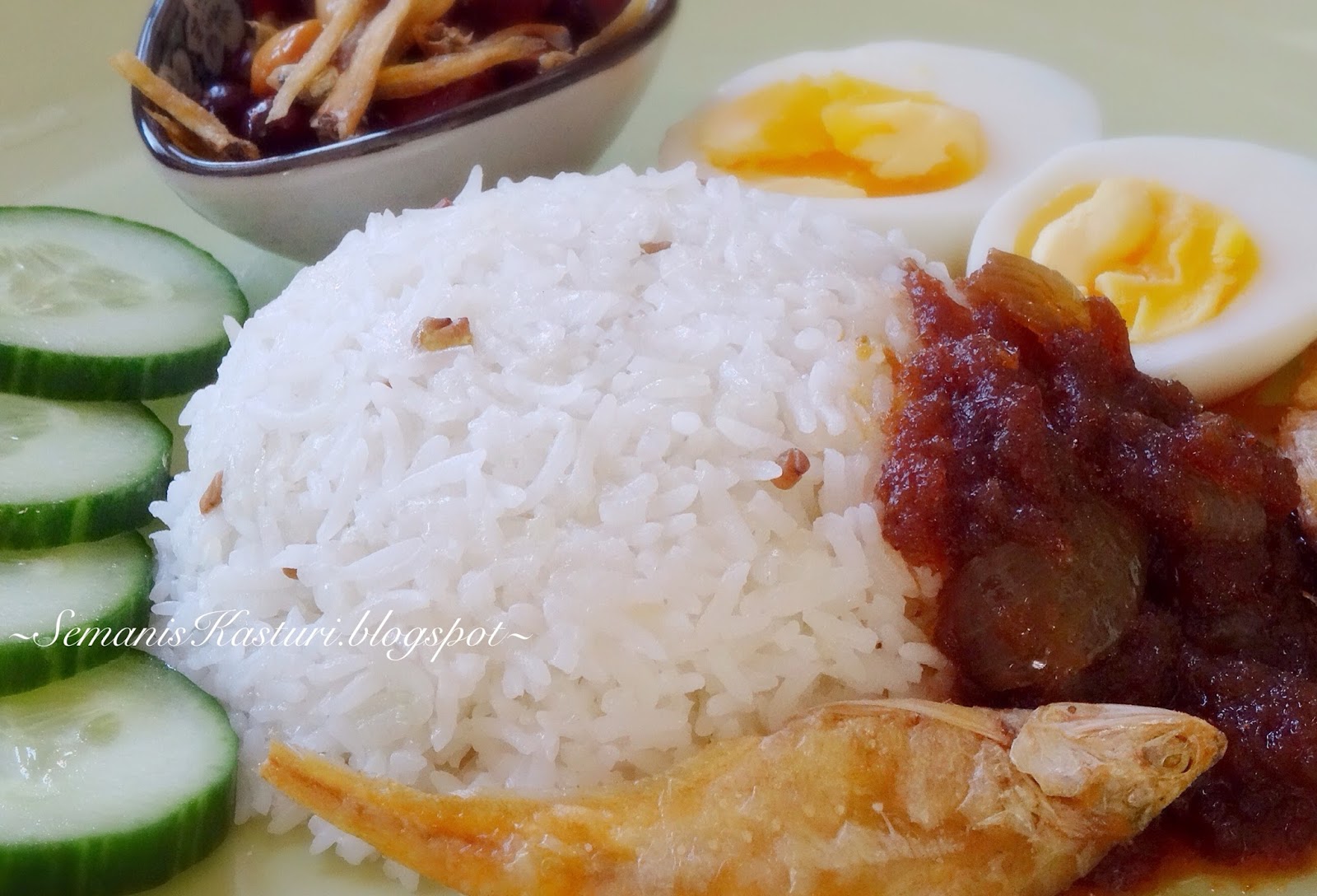 NASI LEMAK SAMBAL SIMPLE ~ Swesia's Journey