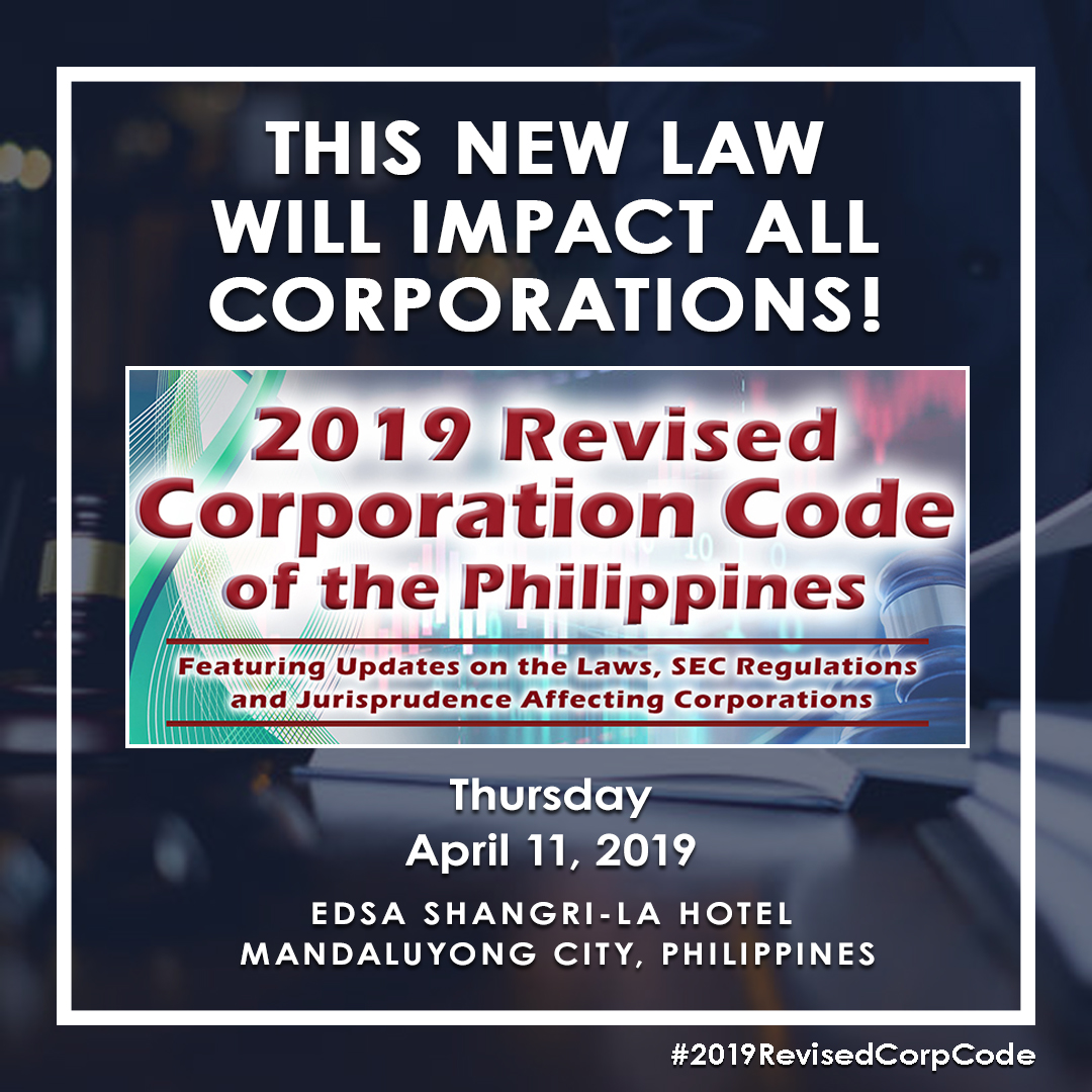 2019 Revised Corporation Code of the Philippines