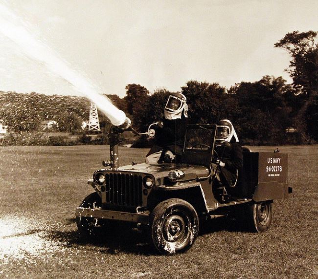 Just A Car Guy: experimental prototype fire fighting Jeep in the Navy ...