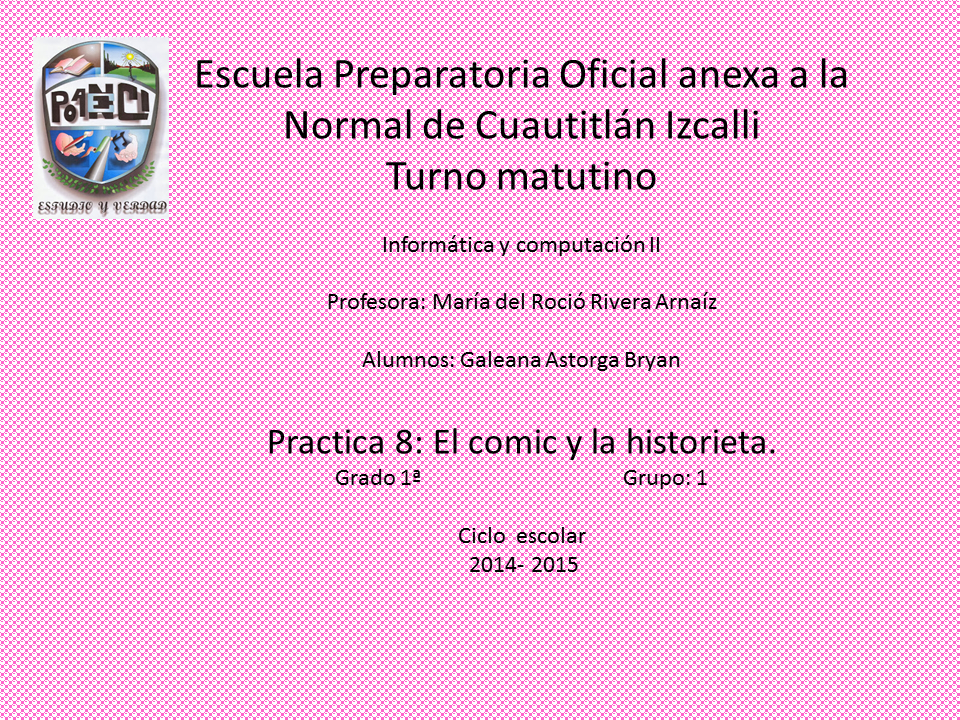 Bryan: Practica 7. El cómic y la Historieta.