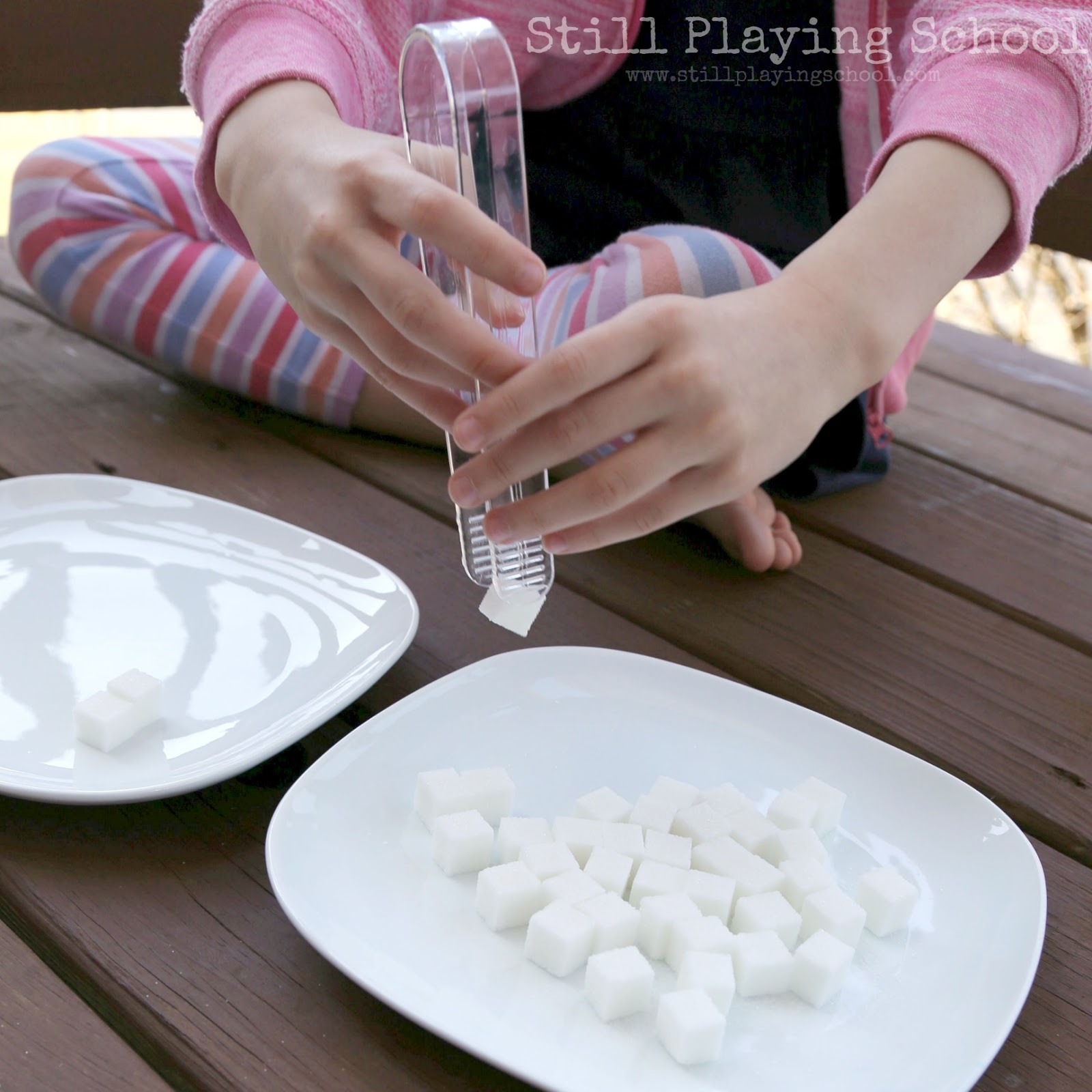 Painting Sugar Letters | Still Playing School