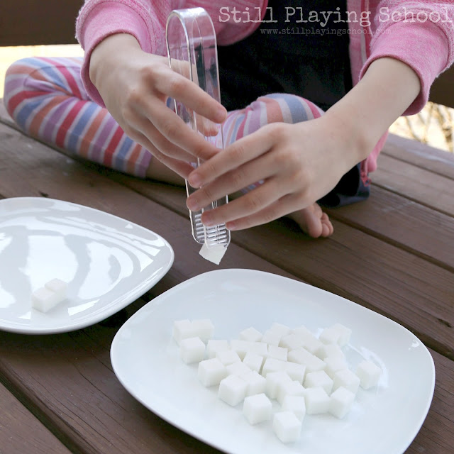 Painting Sugar Letters | Still Playing School
