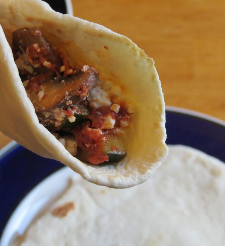 Nummy Kitchen: Zucchini Mushroom Tacos with Homemade Tortillas
