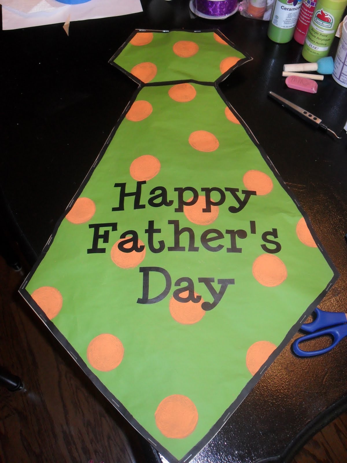 Cleverly Creative Girl: Last Minute Father's Day Door Decor