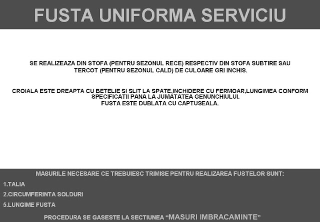 UNIFORME ANAF - ANTIFRAUDA: IMBRACAMINTE