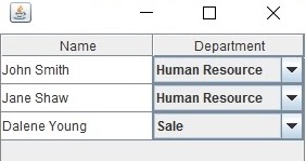 Java Solutions: [Solved] JComboBox in JTable automatically displays a ...