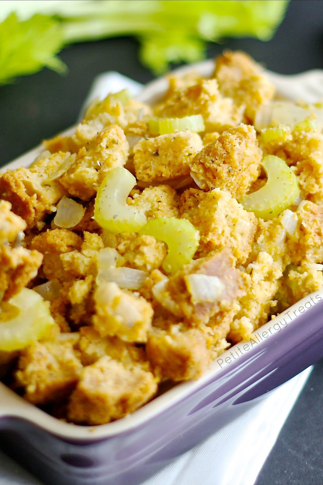 Easy Gluten Free Stuffing (Vegan) - Petite Allergy Treats Easy Gluten Free Stuffing (Vegan) - Petite Allergy Treats