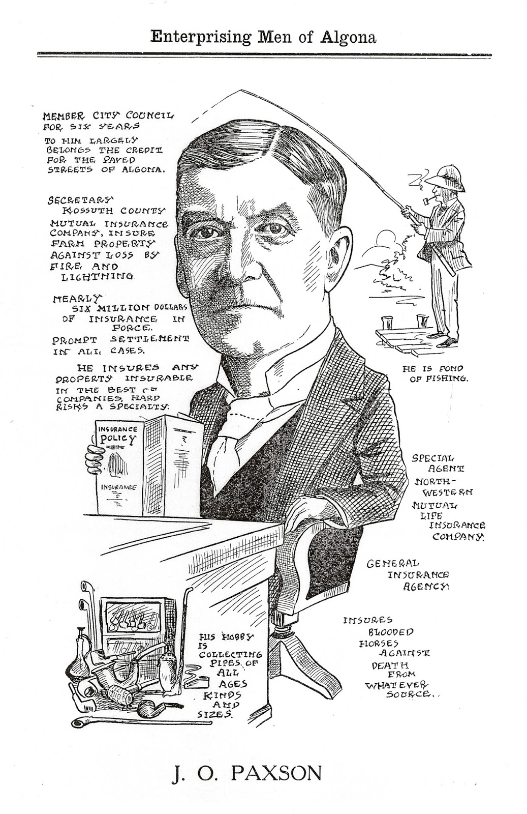 Kossuth County History Buff: THE ENTERPRISING J.O. PAXSON