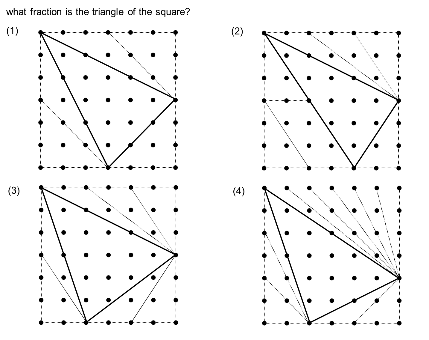 MEDIAN Don Steward mathematics teaching: triangles inside squares