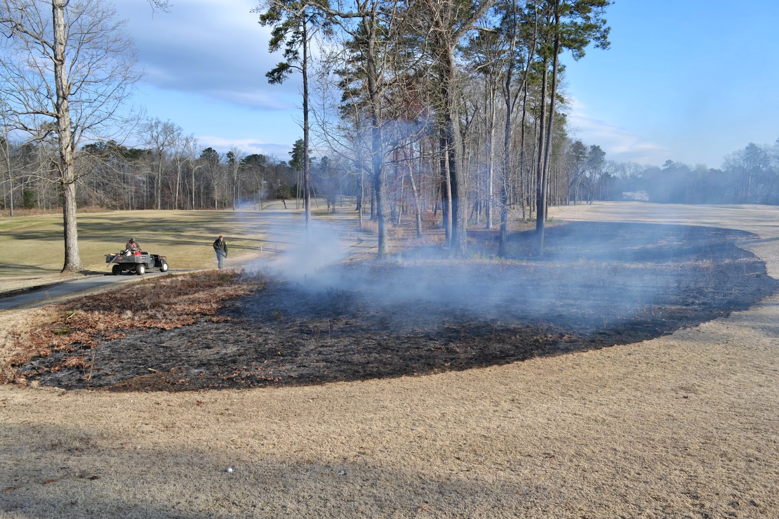 The Bear Trace at Harrison Bay Golf Course Maintenance: Burning Off ...