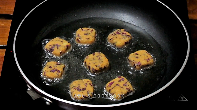 Purple Cabbage Cutlets | Mini cabbage tikkis | Cabbage cutlet squares ...