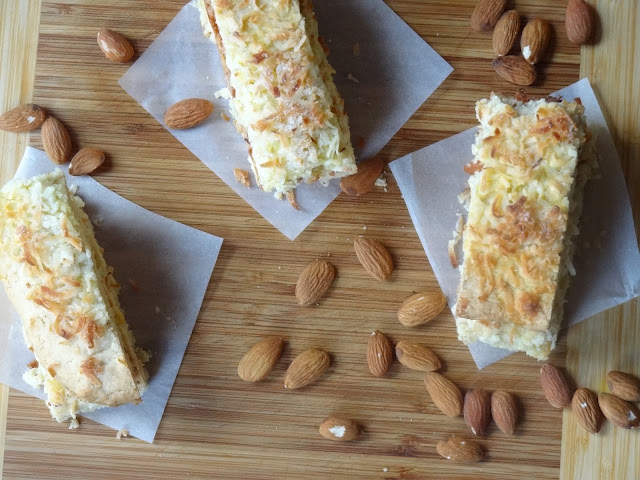 Coconut almond shortbread