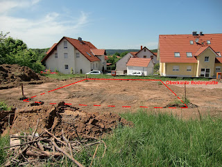Neues vom Bau: Abtrag des Mutterbodens