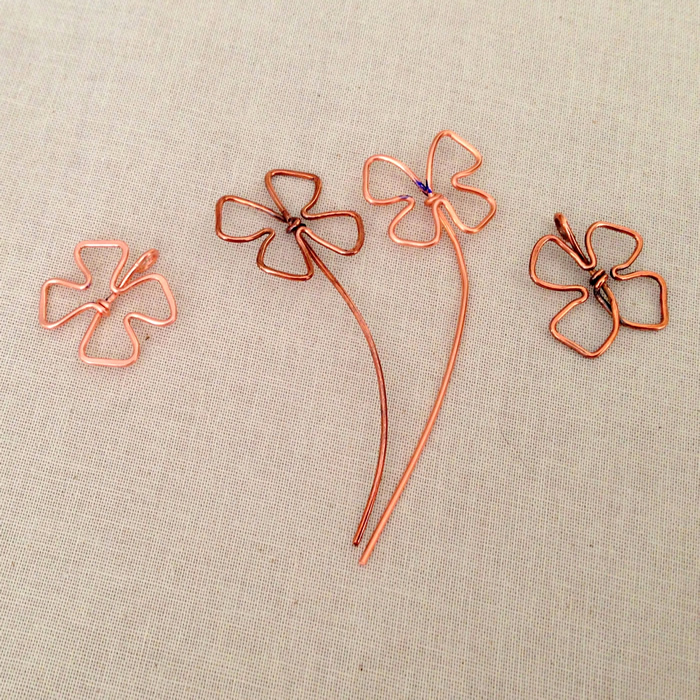 Lisa Yang Jewelry : DIY Wire Four Leaf Clover Charm or Clasp