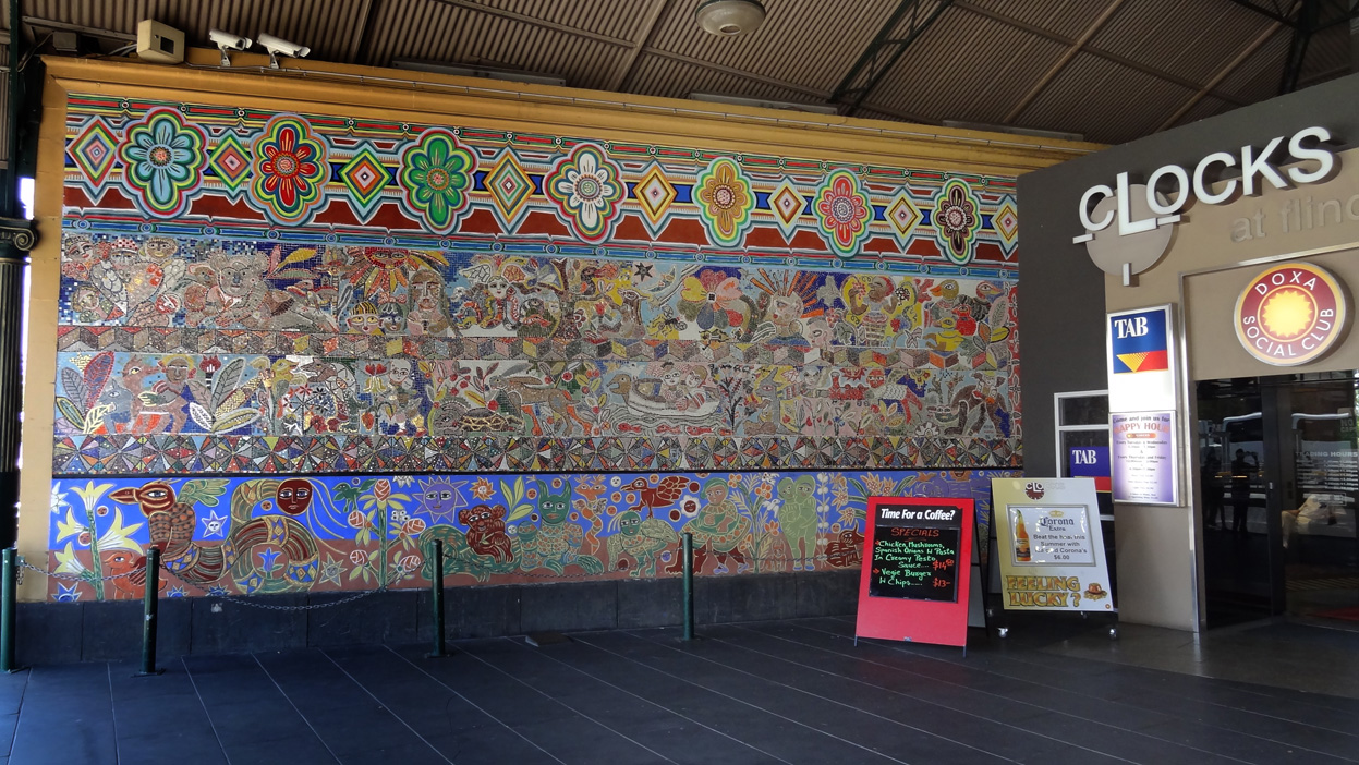 MAP: MIRKA MORA'S FLINDERS ST STATION MURAL