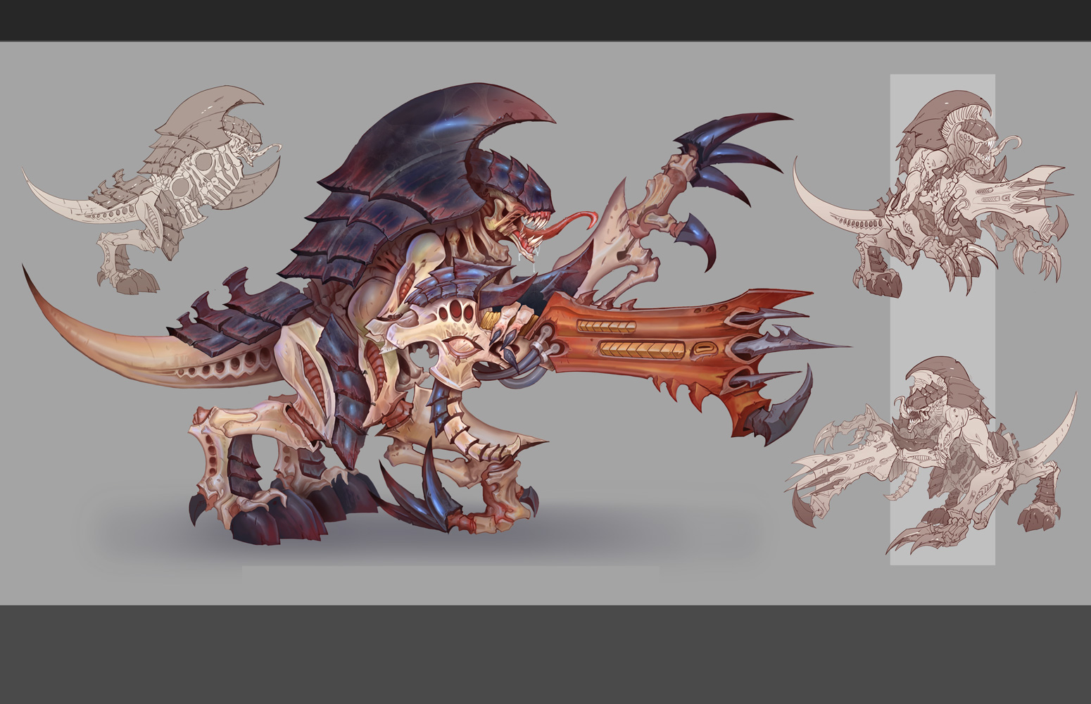 Tyranid Model on Behance