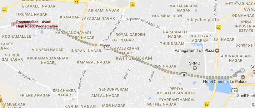 Share Auto Routes - Chennai - Poonamallee to Porur, Chennai, Tamil Nadu ...
