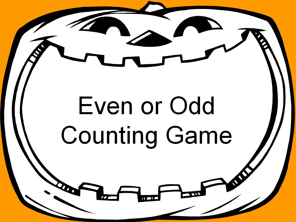 Student Survive 2 Thrive: Even or Odd Numbers Halloween Counting Game