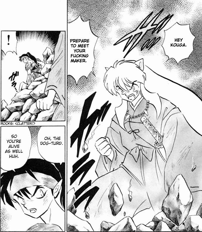 Manga Snark: Inuyasha Manga: 136 Three-Way Battle