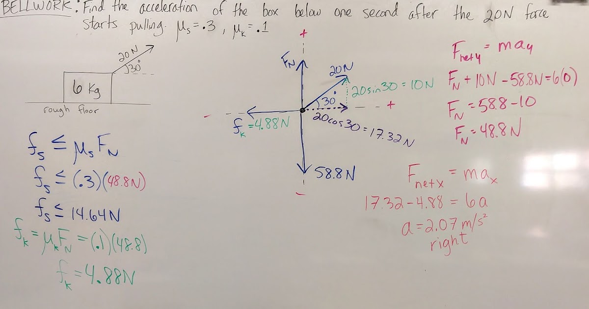Volkening's Physics Classes: Friction Practice